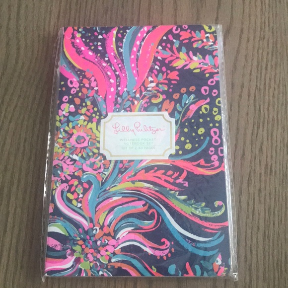 Lilly Pulitzer | Office | Lilly Pulitzer Wellness Pocket Notebook Set ...
